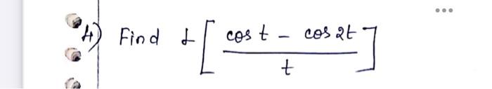 Solved α[tcost−cos2t] | Chegg.com