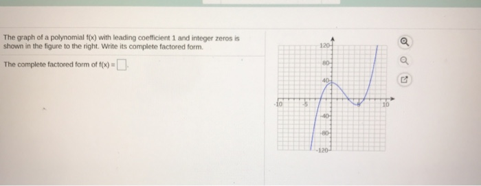 Solved The graph of a polynomial f(x) with leading | Chegg.com