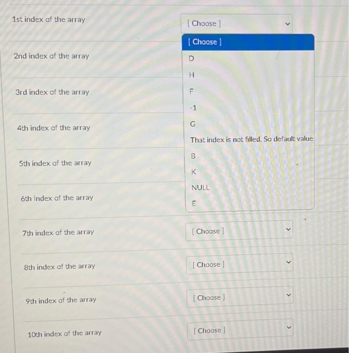 Solved If the following BST is stored in an array starting | Chegg.com
