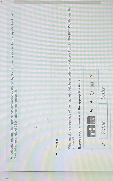 Solved A horizontal rectangular surface has dimensions 2.80 | Chegg.com