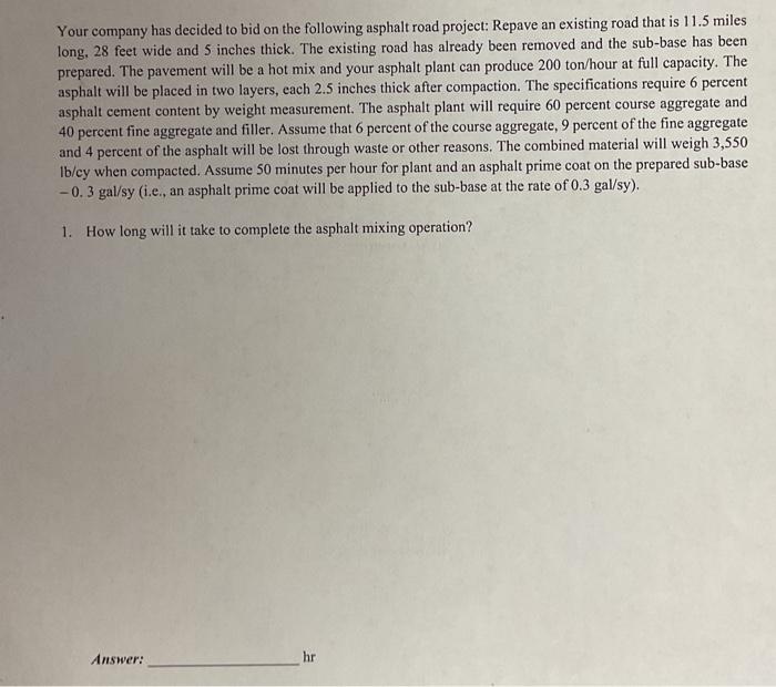 Solved Construction Management problem 10show work. answer | Chegg.com