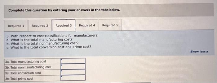 Solved Problem 1-24 (Static) Different Cost Classifications | Chegg.com