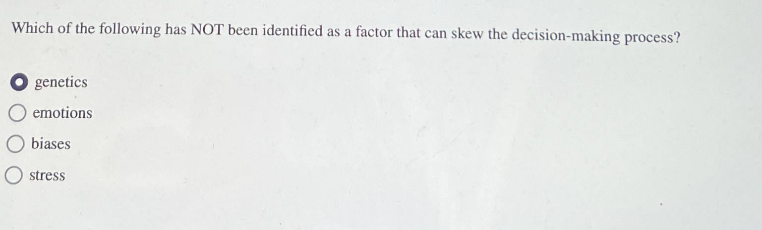 Solved Which of the following has NOT been identified as a | Chegg.com