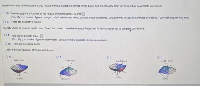 Solved Find all relative extrema for the function | Chegg.com