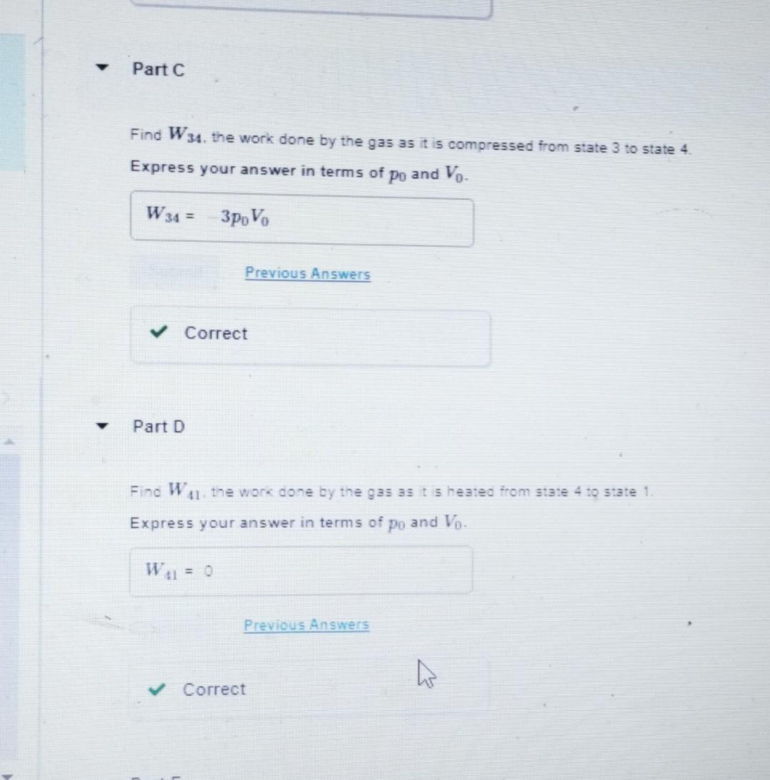 Solved Find W12, the work done by the gas as it expands from | Chegg.com