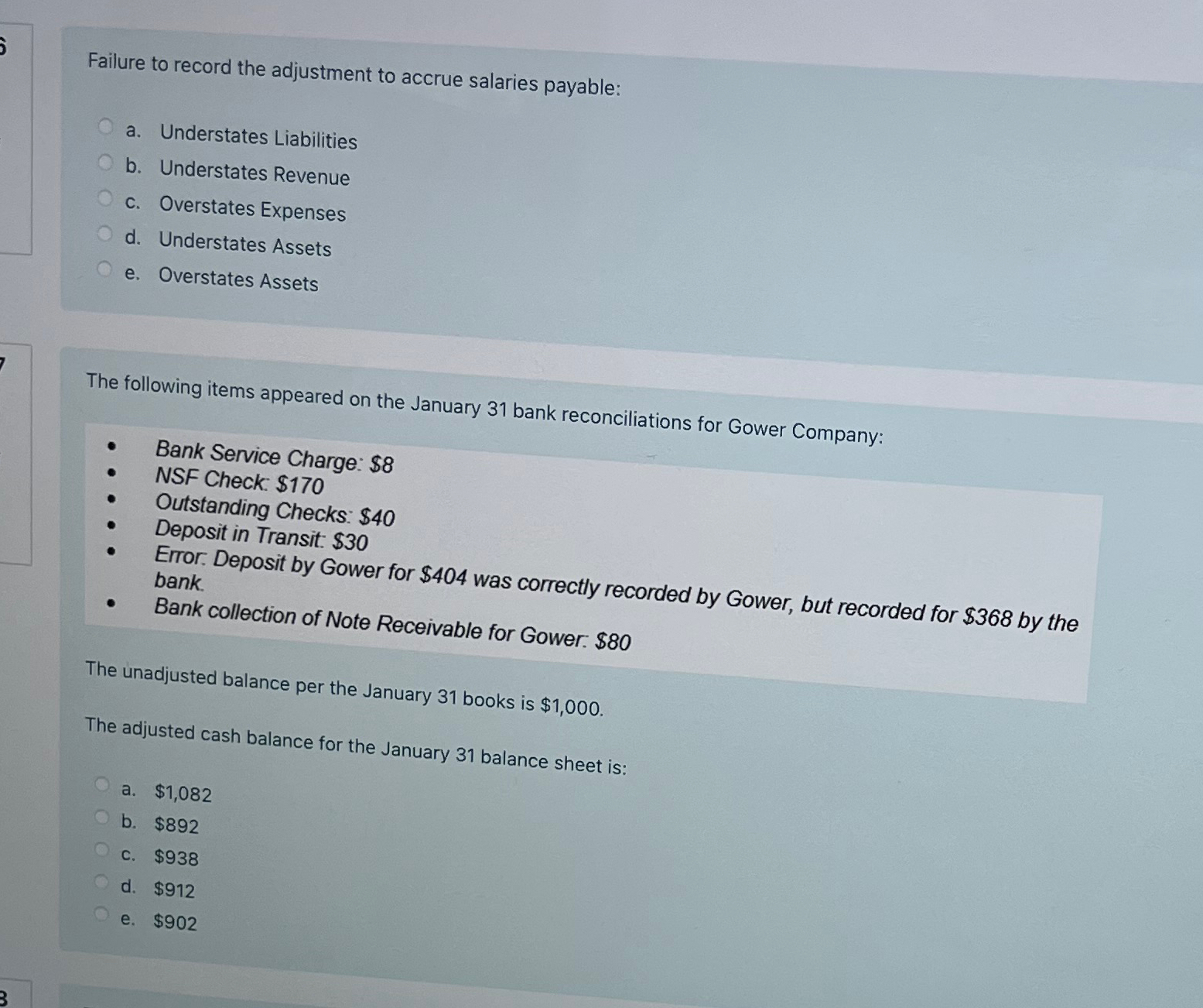 Solved 36) ﻿Failure to record the adjustment to accrue | Chegg.com