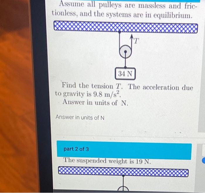Solved Assume all pulleys are massless and frictionless, and | Chegg.com