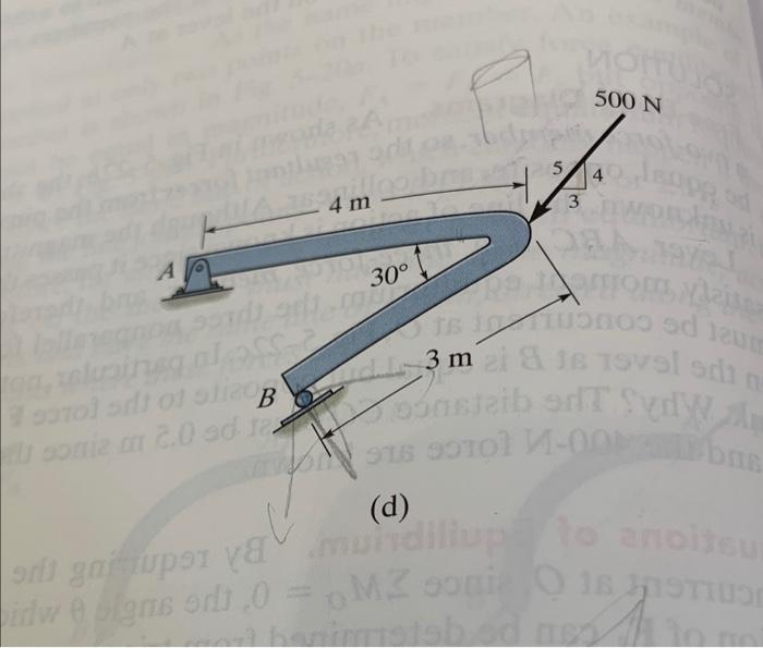 Solved Please find sigma Fx, Fy, Ma the reactions at A And | Chegg.com