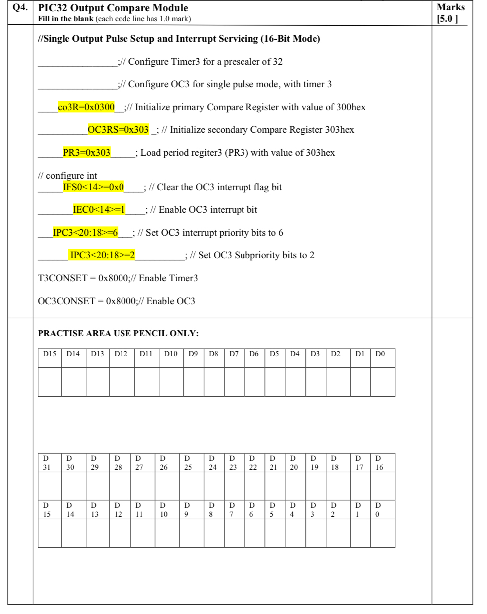 Solved Real Time Embedded Systems Pic32 ﻿question