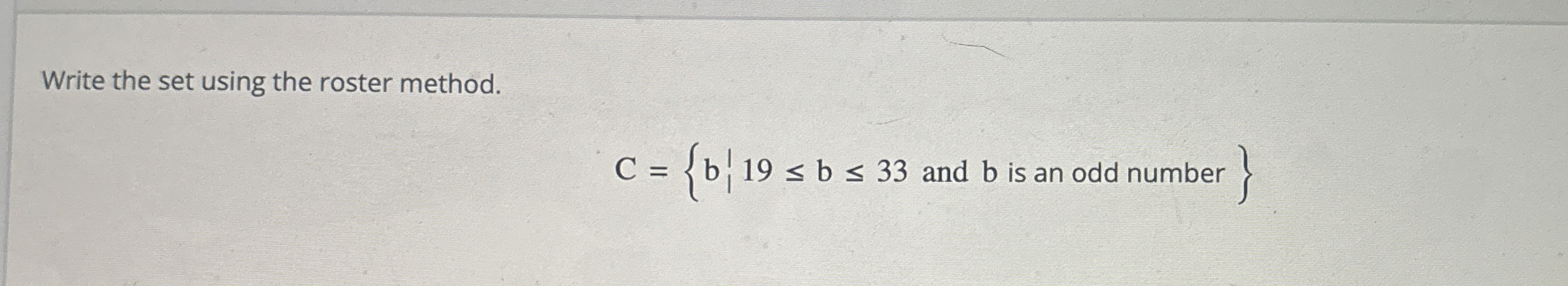 Solved How to solve Write the set using the roster | Chegg.com
