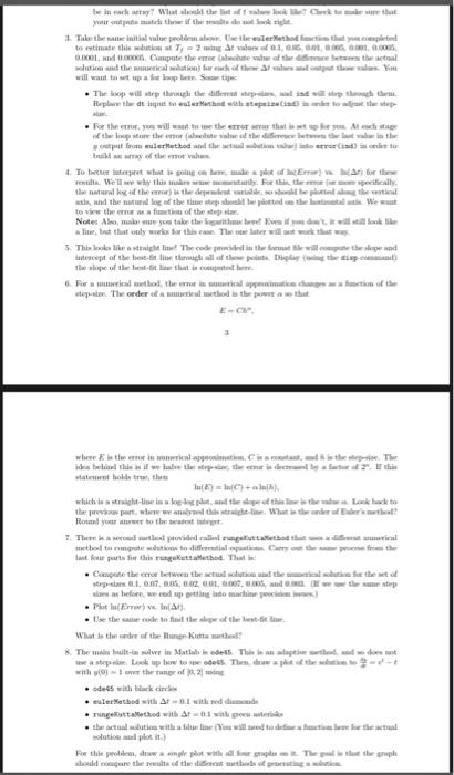 Please Help Me With Part 4 7 And 8 Of This ‘matlab 