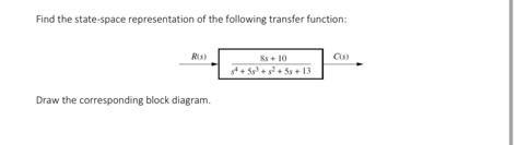 Solved Find the state.space representation of the following | Chegg.com