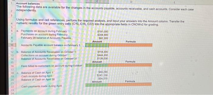 Solved Consider the changes in the accounts payable, | Chegg.com