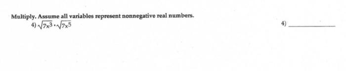 Solved Multiply. Assume all variables represent nonnegative | Chegg.com