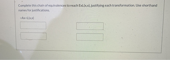 Solved Complete this chain of equivalences to reach | Chegg.com