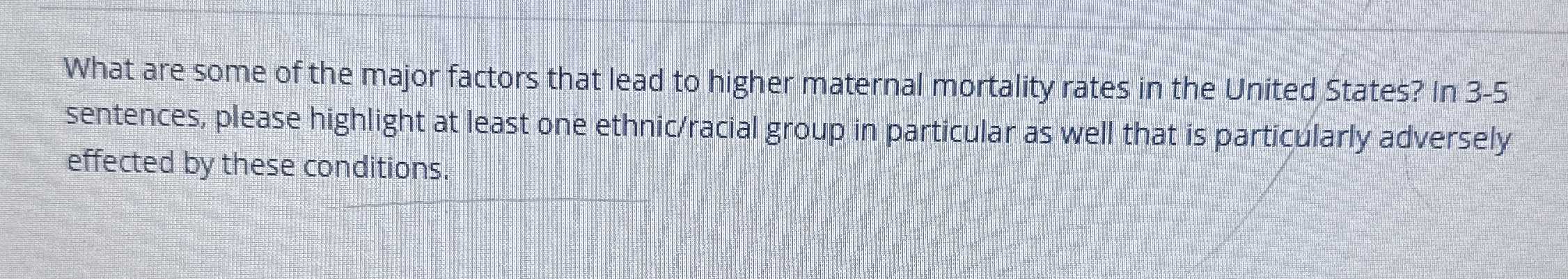 What are some of the major factors that lead to | Chegg.com