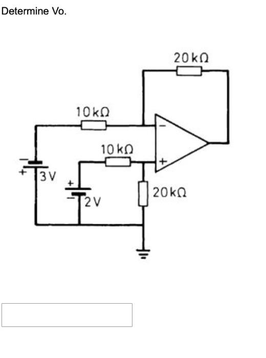 Solved Determine Vo. | Chegg.com