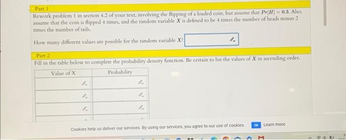 Solved Part 1 Rework problem 1 in section 4.2 of your text, | Chegg.com
