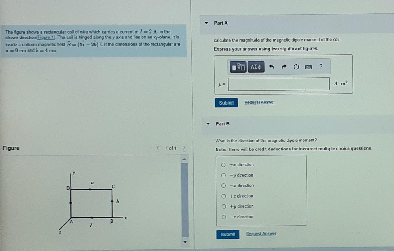 Solved The figure shows a rectangular coll of wire which | Chegg.com