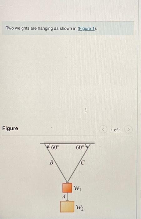 Solved Draw a free-body diagram for the bottom weight. | Chegg.com