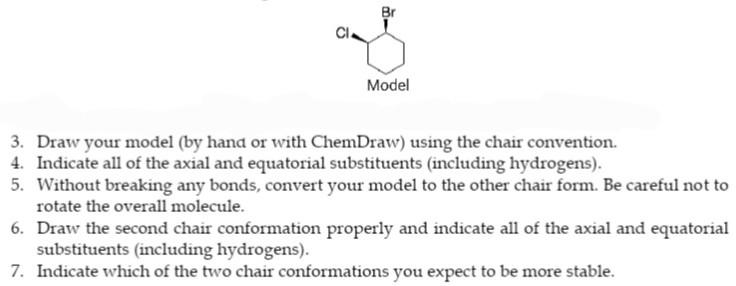 Solved 3. Draw your model (by hand or with ChemDraw) using | Chegg.com