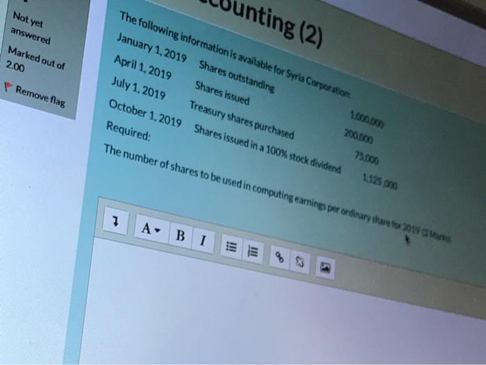 Solved unting (2) Not yet The following information is | Chegg.com Solved unting (2) Not yet The following information is | Chegg.com