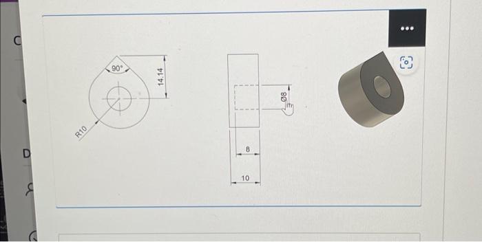 Solved Model this part as per the drawing below. The | Chegg.com