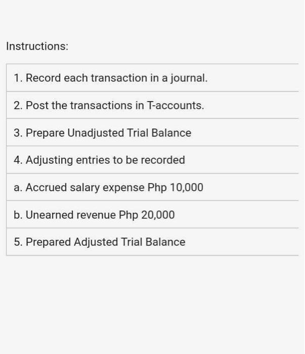 Solved Lesson III Activity: Journalizing, Posting, | Chegg.com