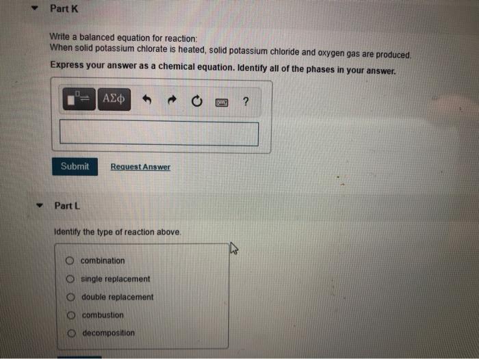 Solved Part A Write the correct formulas for the reactants | Chegg.com