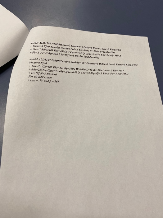 Solved ALD1107 Figure 1: Circult for question 1 1. (50 | Chegg.com