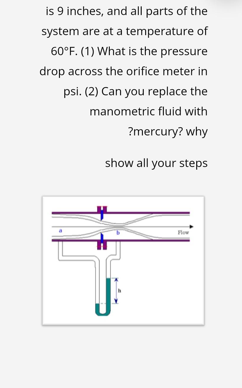 Solved A U-tube manometer is used to determine the pressure | Chegg.com