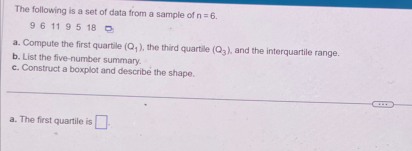 Solved The following is a set of data from a sample of | Chegg.com