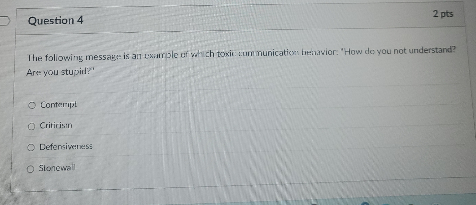 Solved Question 42 ﻿ptsThe following message is an example | Chegg.com