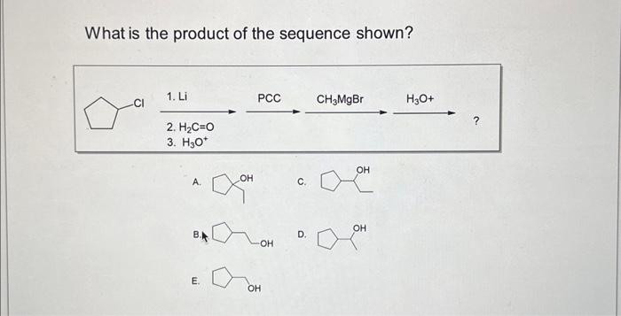 Solved What Is The Product Of The Sequence Shown 1 7185