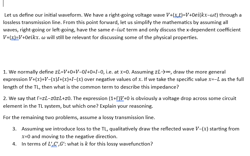 Solved Let us define our initial waveform. We have a | Chegg.com