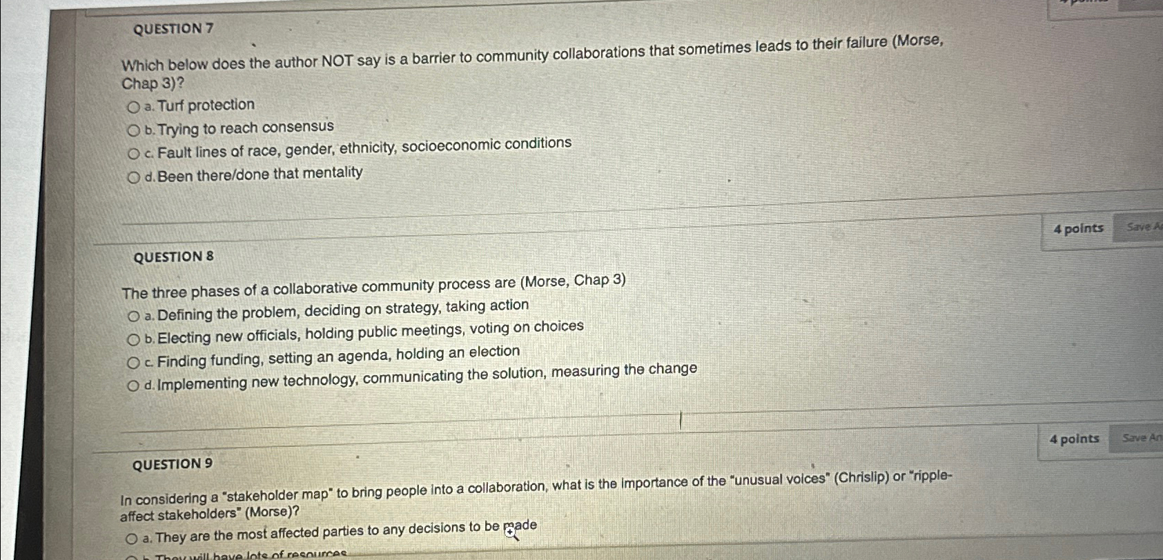 Solved QUESTION 7Which below does the author NOT say is a | Chegg.com