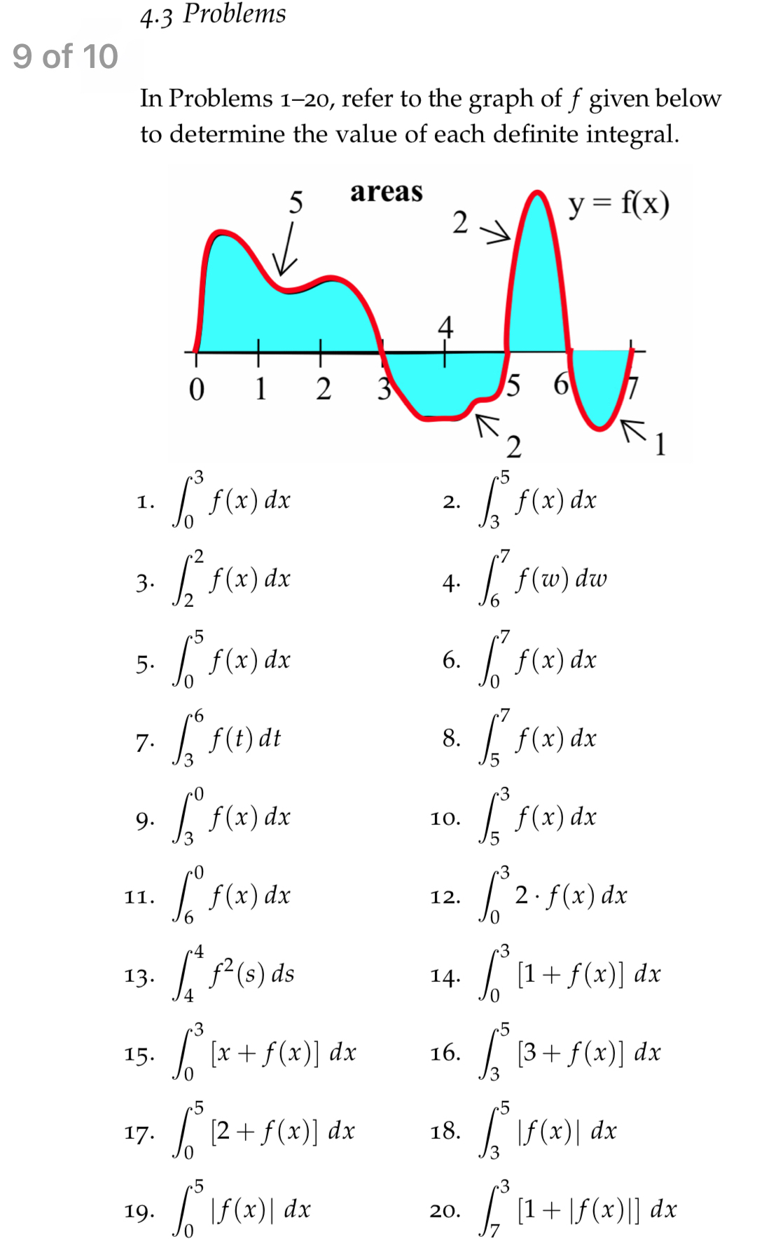 Solved 4.3 ﻿ProblemsIn Problems 1 - 20, ﻿refer to the graph | Chegg.com