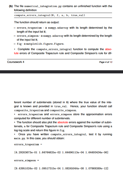 Solved def composite_trapezium(a,b,n,f):h = (b - ﻿a) / ﻿n | Chegg.com