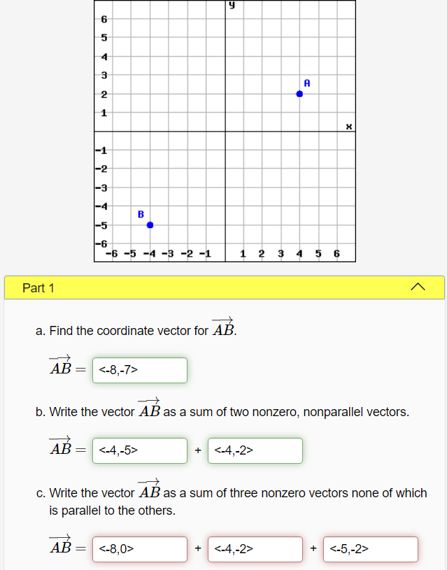 Solved Part 1a. ﻿Find the coordinate vector for | Chegg.com