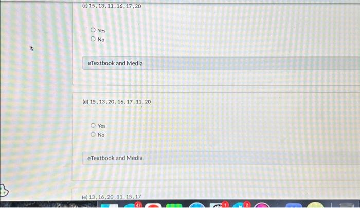 A sample is given. Indicate whether each option is a | Chegg.com