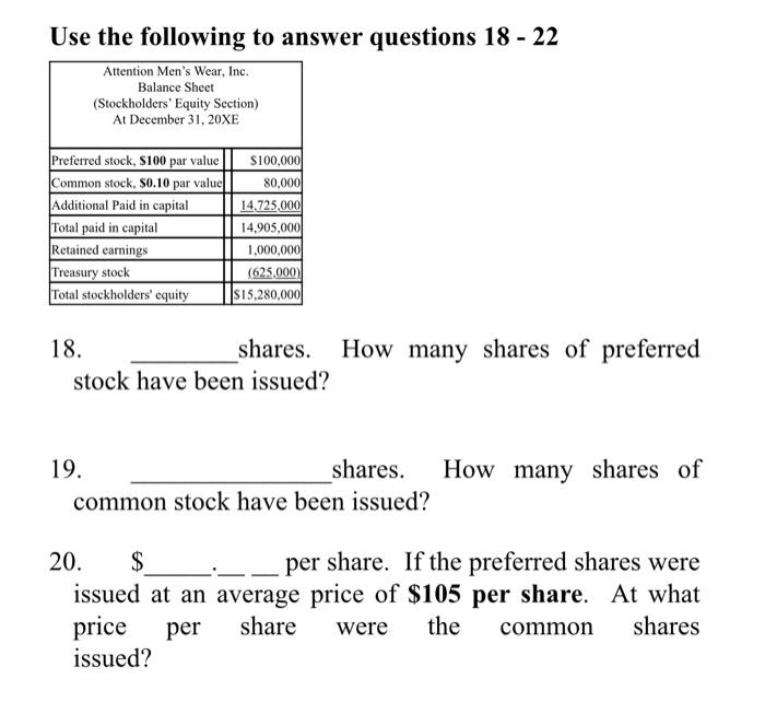 Solved $ 17. the After the 2-for-1 stock split what is per | Chegg.com