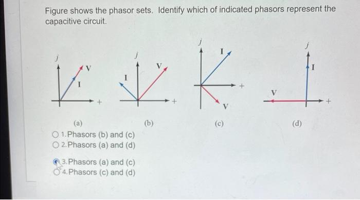 Solved Figure shows the phasor sets. Identify which of | Chegg.com
