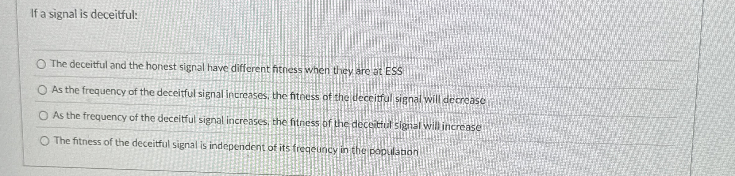 Solved If a signal is deceitful:The deceitful and the honest | Chegg.com