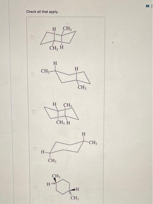 Solved Which of the following structures represent the same | Chegg.com