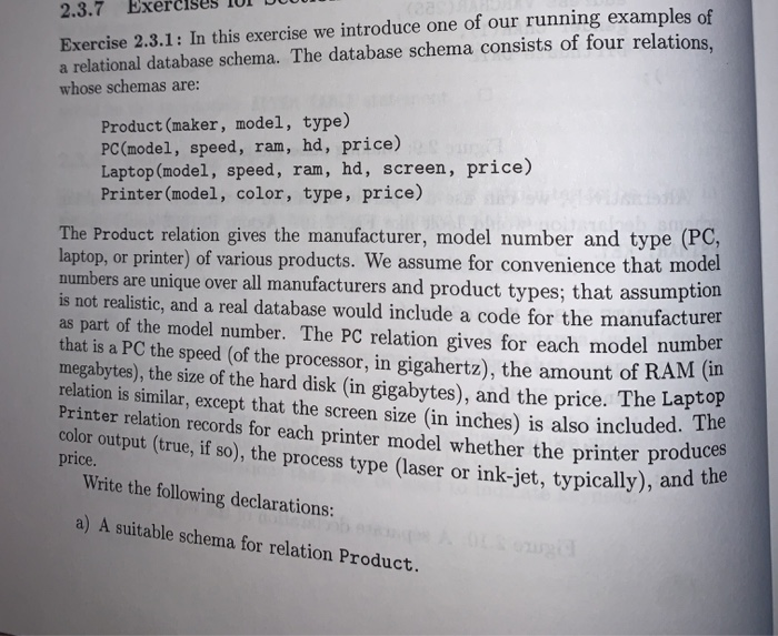 Solved Printer relation records for each printer model | Chegg.com