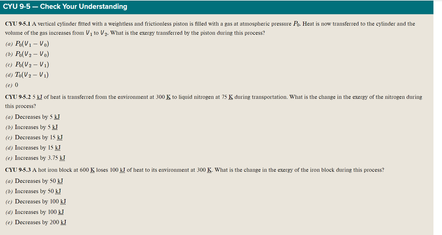 Solved CYU 9-5 - ﻿Check Your UnderstandingCYU 9-5.1 ﻿A | Chegg.com
