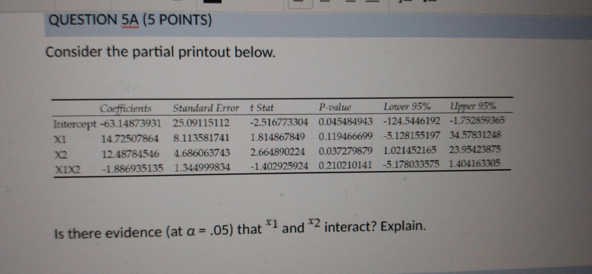 Solved Consider the partial printout below. Is there | Chegg.com