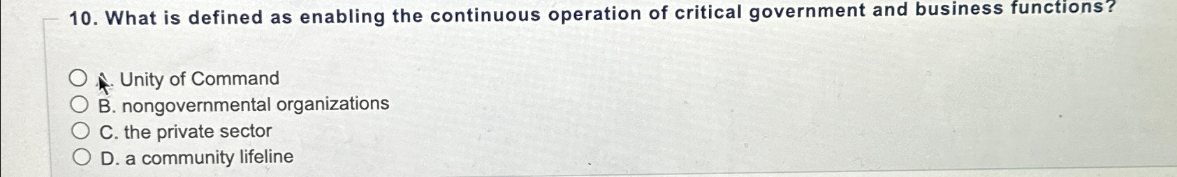 Solved What is defined as enabling the continuous operation | Chegg.com