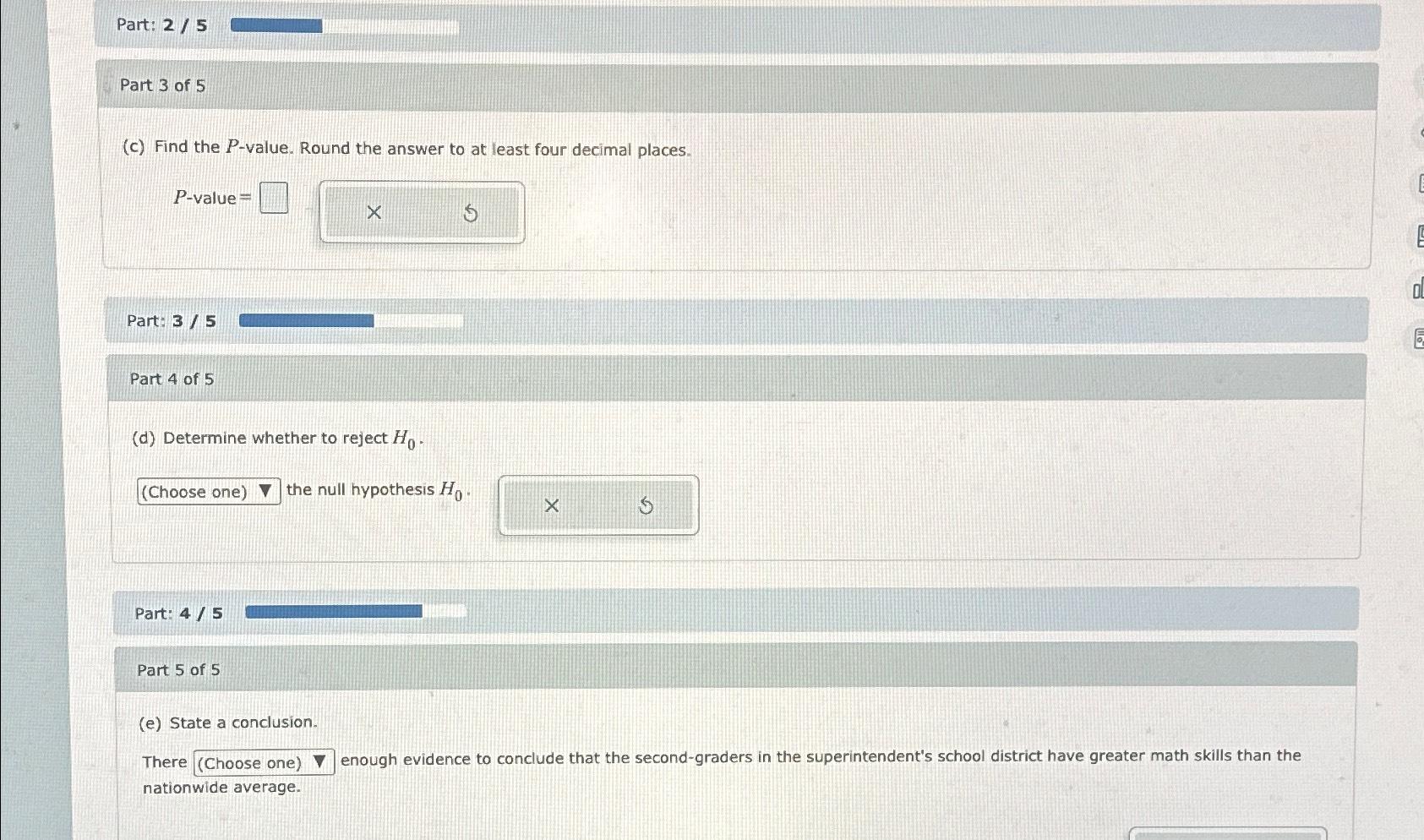 Solved Are you smarter than a second-grader? A random sample | Chegg.com