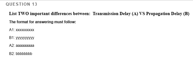 Solved QUESTION 13 ﻿List TWO important differences between: | Chegg.com